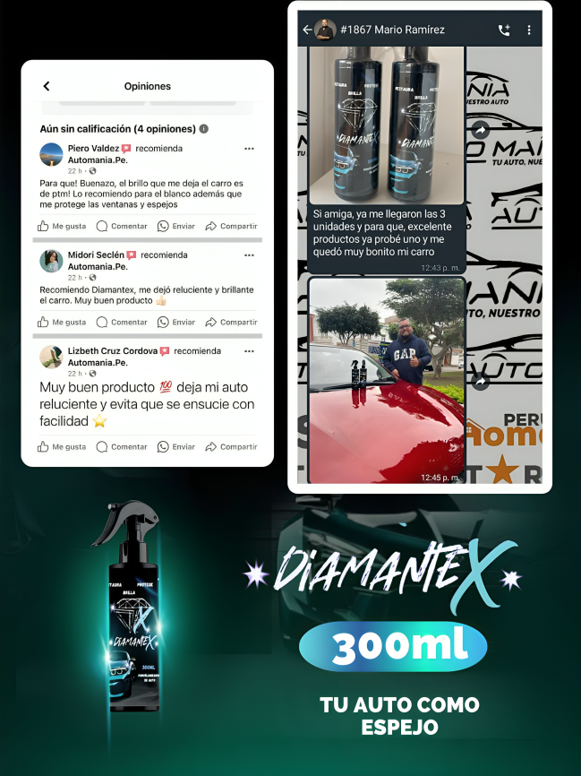 DIAMANTEX ™ - PORCELANIZA TU AUTO – MI TIENDA ONLINE 🇵🇪
